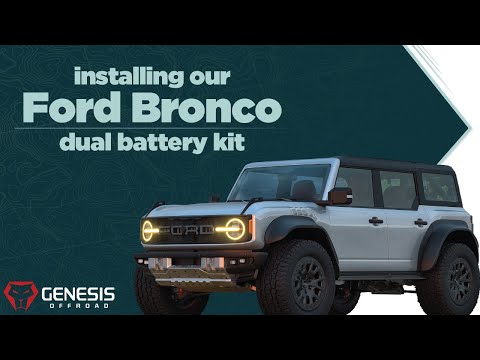 2021+ Ford Bronco Dual Battery Kit - Gen 3 – Autobruder 4wd