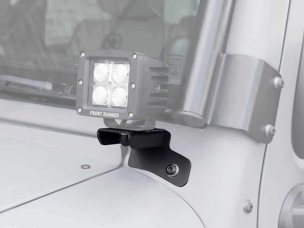 Jeep Wrangler JK/JKU Windshield Spot Light Brackets – Autobruder 4wd